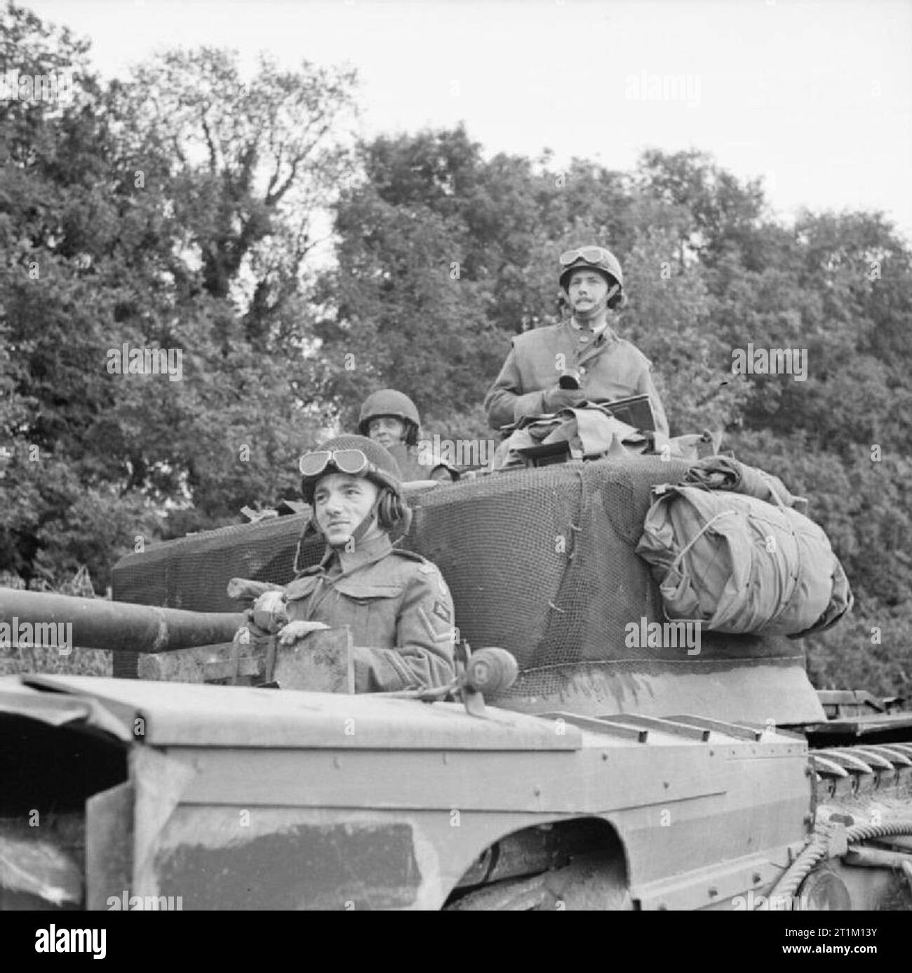 The British Army in Normandy 1944 Lt Fathergill, CO of 'B' Squadron ...