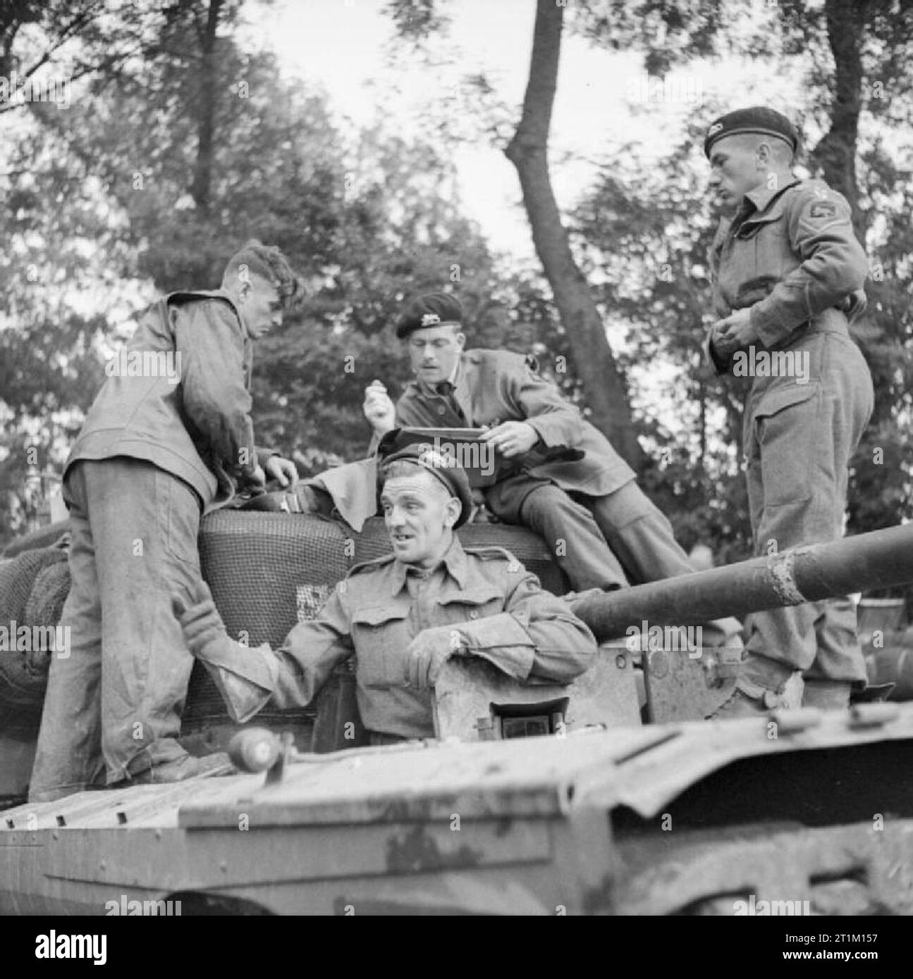 The British Army in Normandy 1944 Lt Fathergill, CO of 'B' Squadron ...