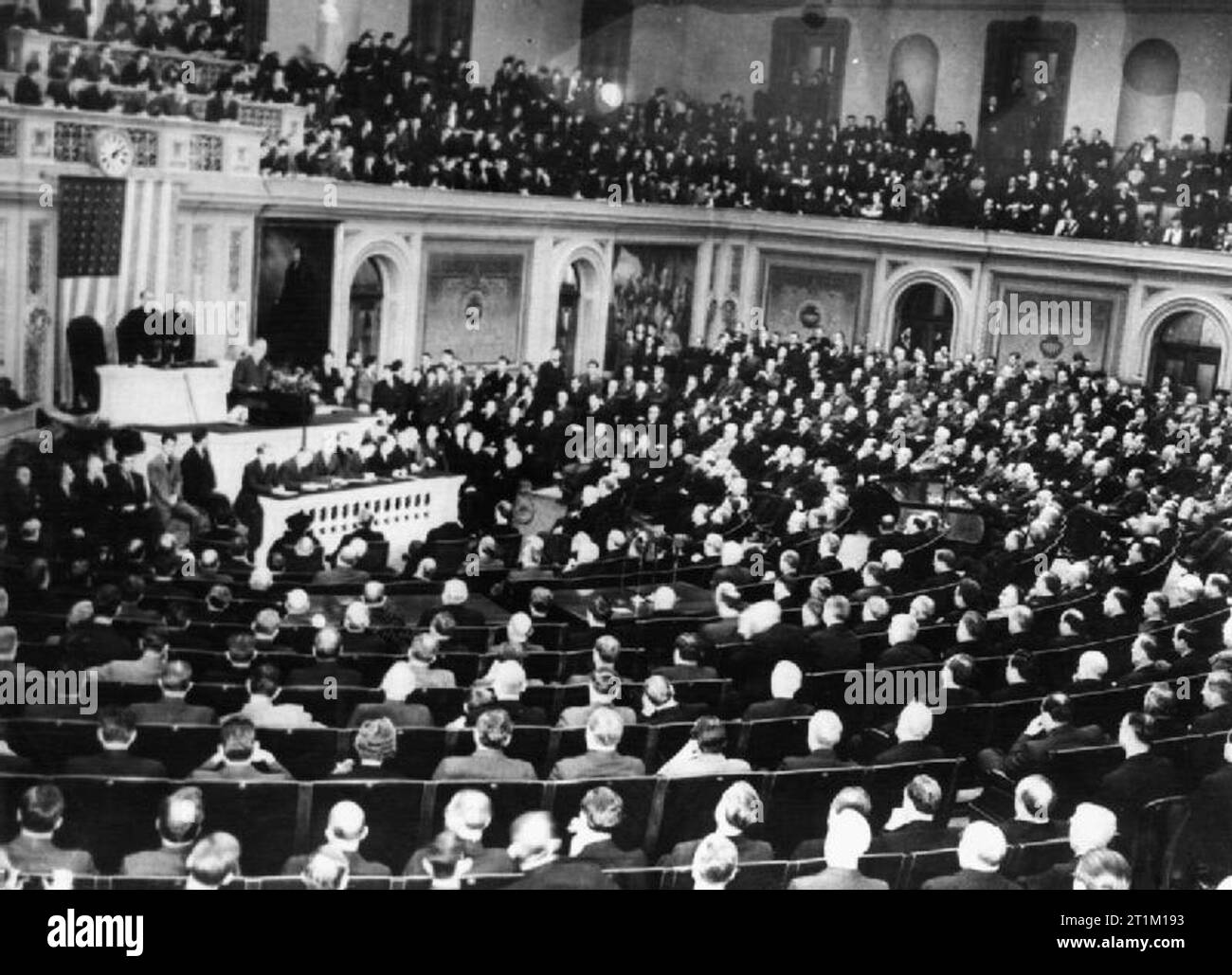 Franklin roosevelt addresses congress hi-res stock photography and ...