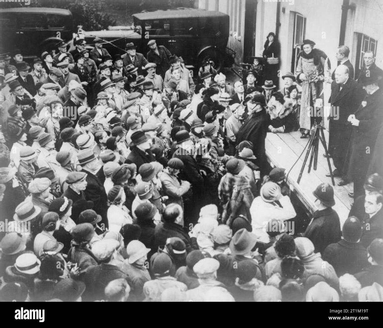 Winston Churchill during the General Election Campaign in 1935 Winston ...