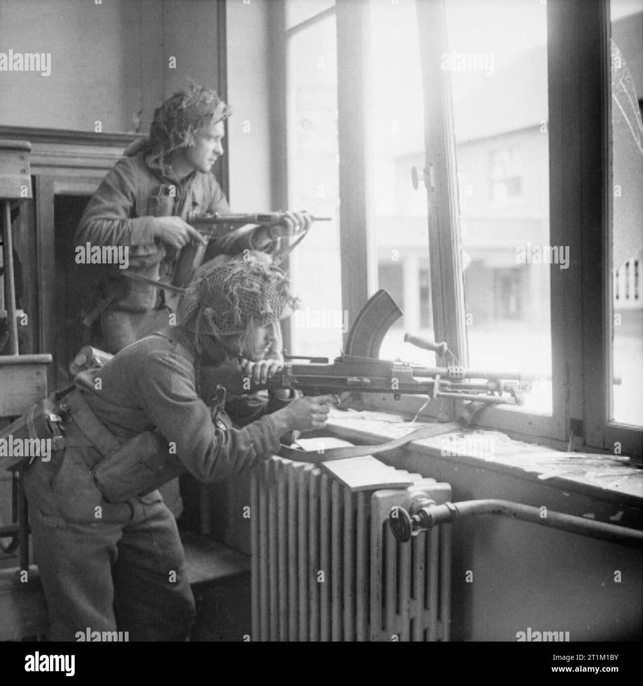 The British Army in Normandy 1944 British troops man a position in a ...
