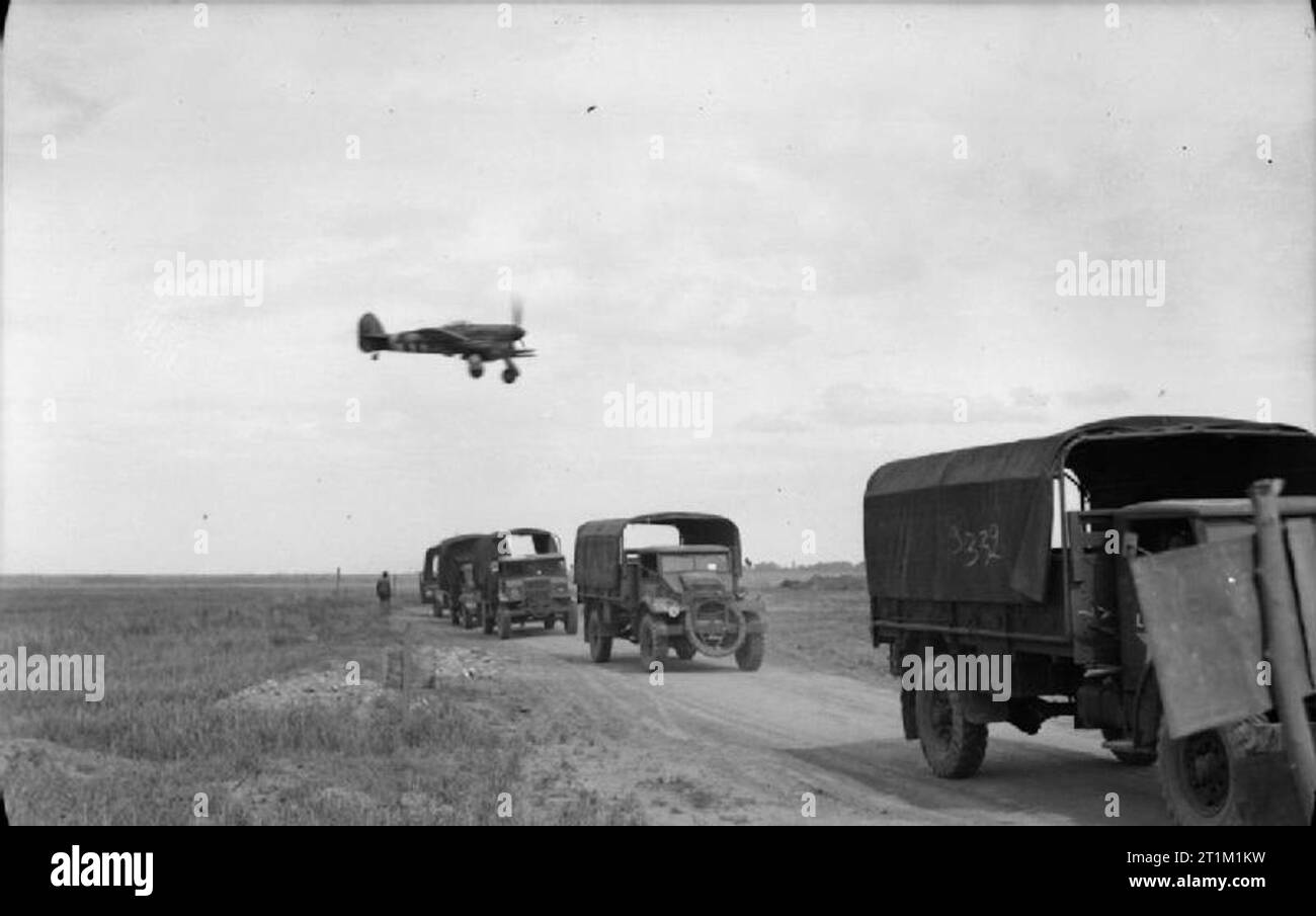 The British Army in Normandy 1944 An RAF Typhoon landing at a forward ...