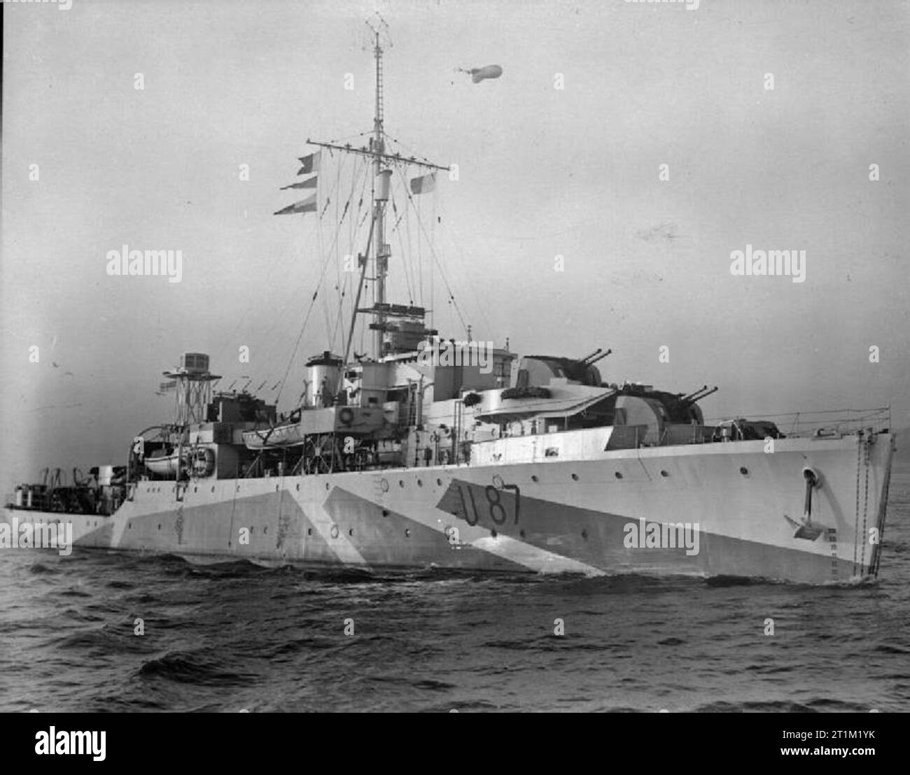 British Black Swan class sloop HMS Kite (U87 Stock Photo - Alamy