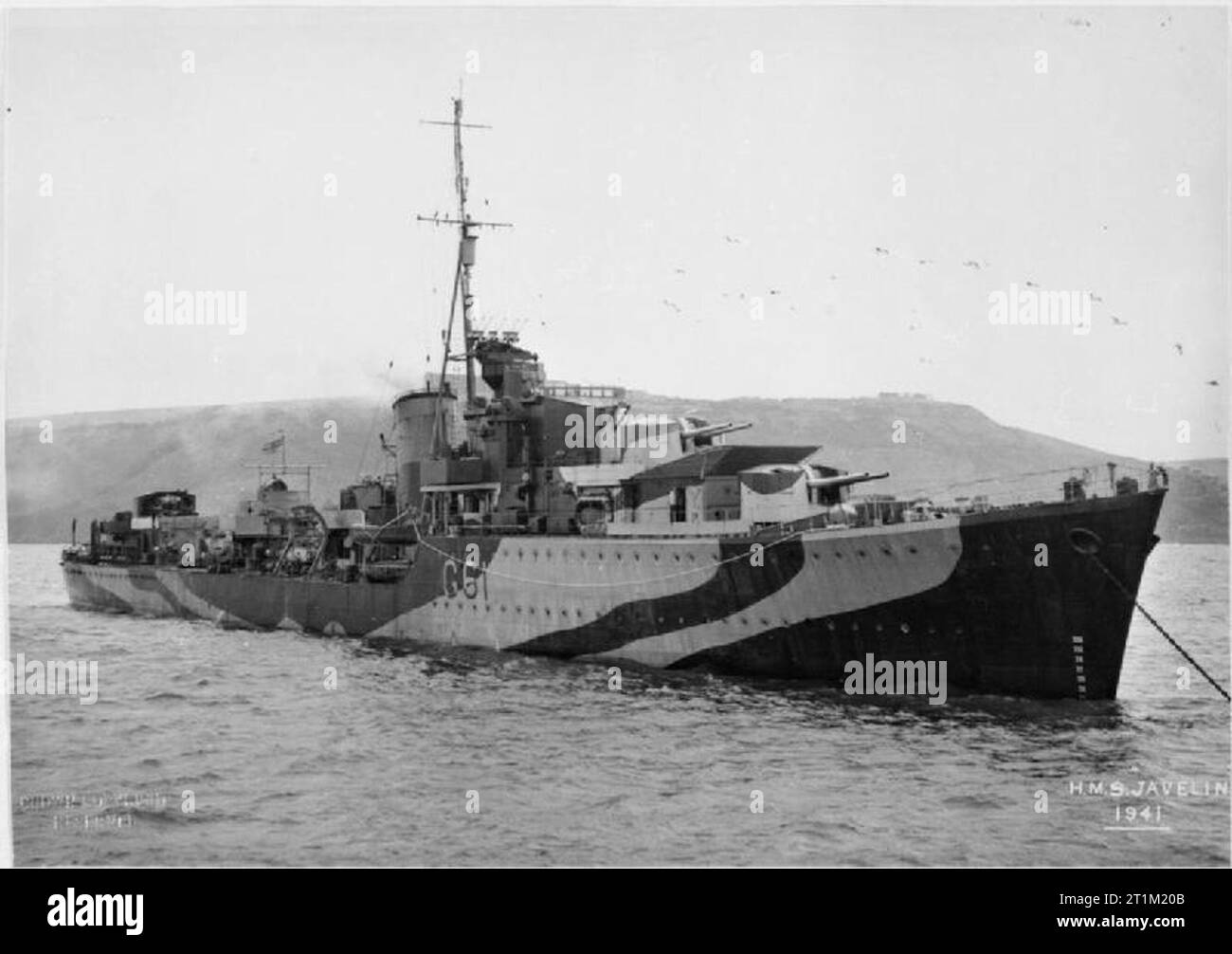 British destroyer HMS Javelin Stock Photo - Alamy