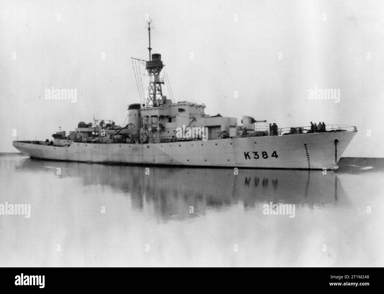 British corvette HMS Leeds Castle Stock Photo - Alamy