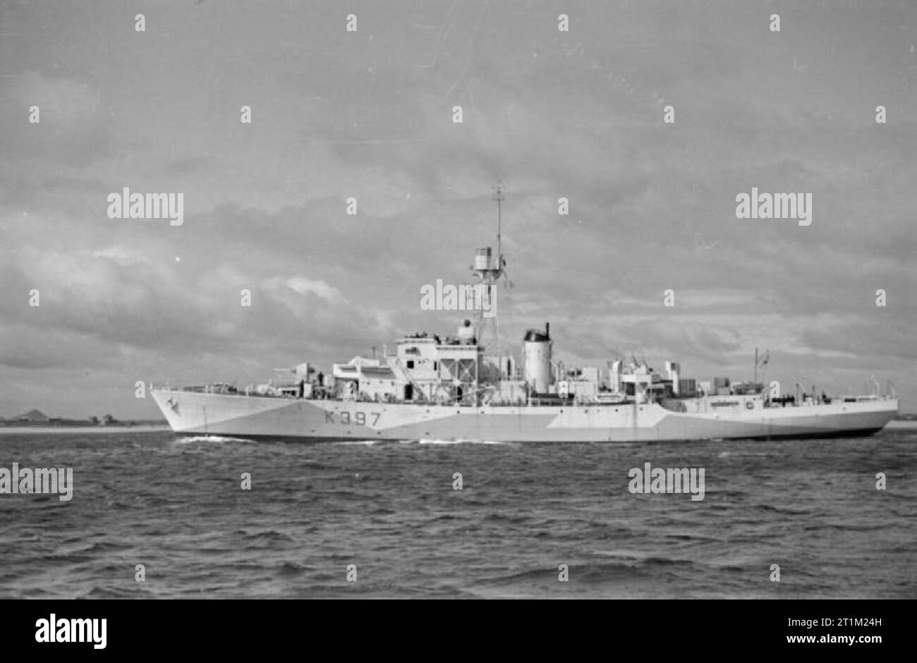 British corvette HMS Launceston Castle Stock Photo - Alamy