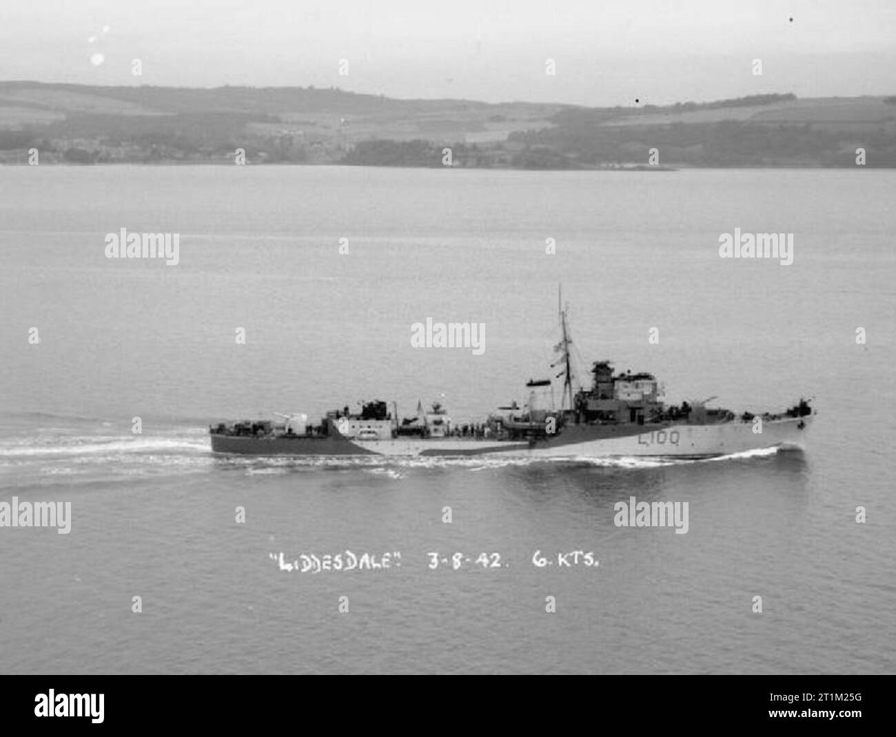 British Hunt class destroyer HMS Liddesdale Stock Photo - Alamy