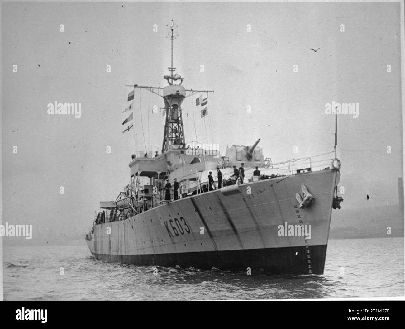 British frigate HMS Loch Arkaig, on completion Stock Photo - Alamy