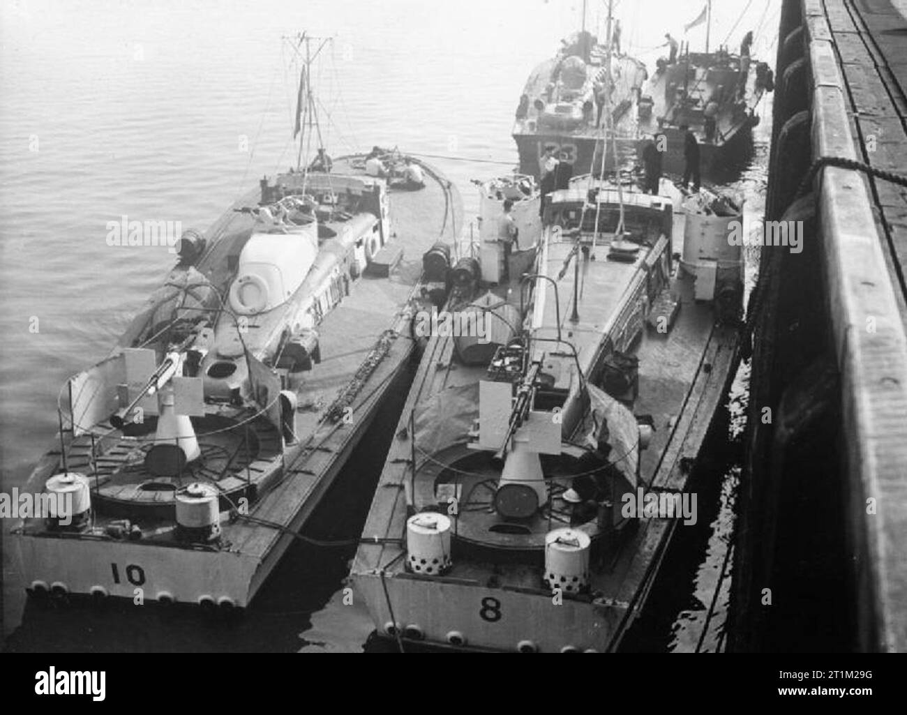 Mgb 8 and 10 Alongside dock Stock Photo - Alamy