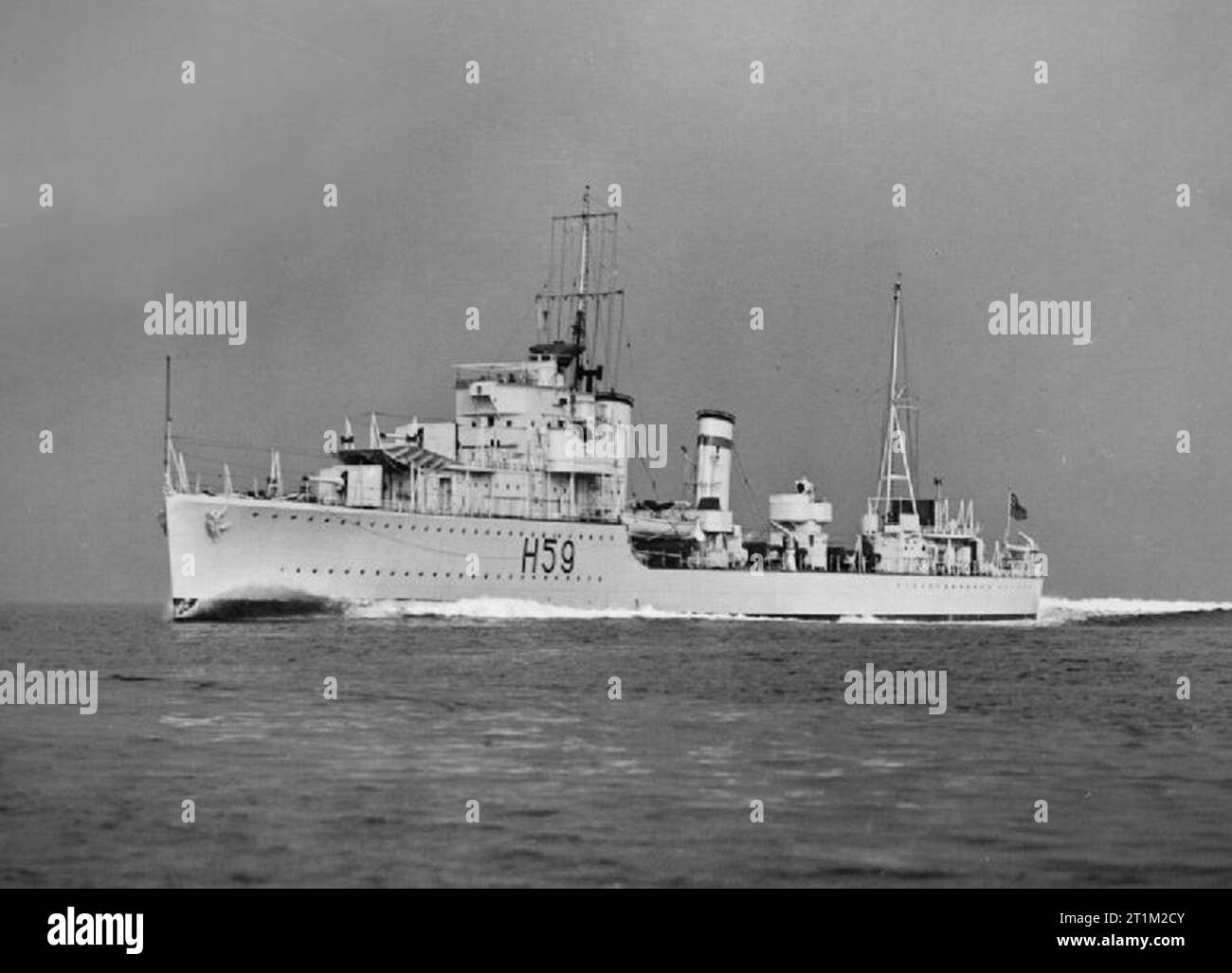 British G class destroyer HMS Gallant Stock Photo - Alamy