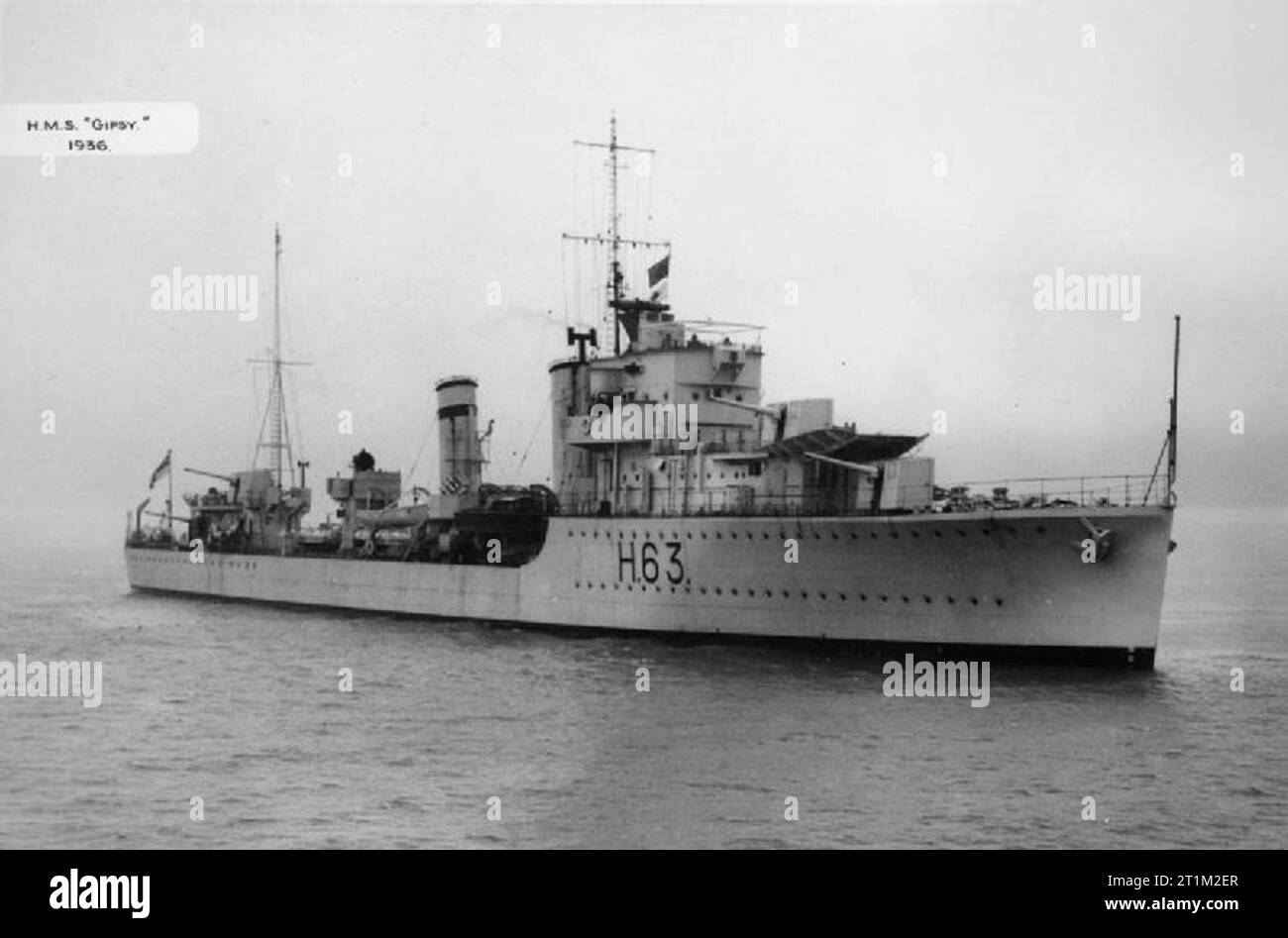 British destroyer HMS Gipsy Stock Photo - Alamy