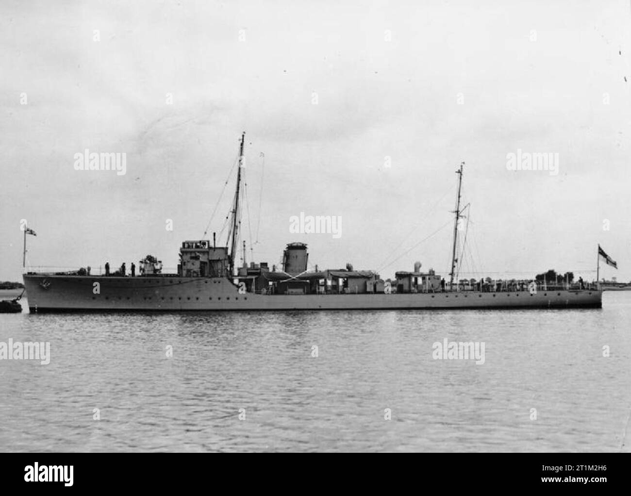 British sloop HMS Sheldrake Stock Photo - Alamy