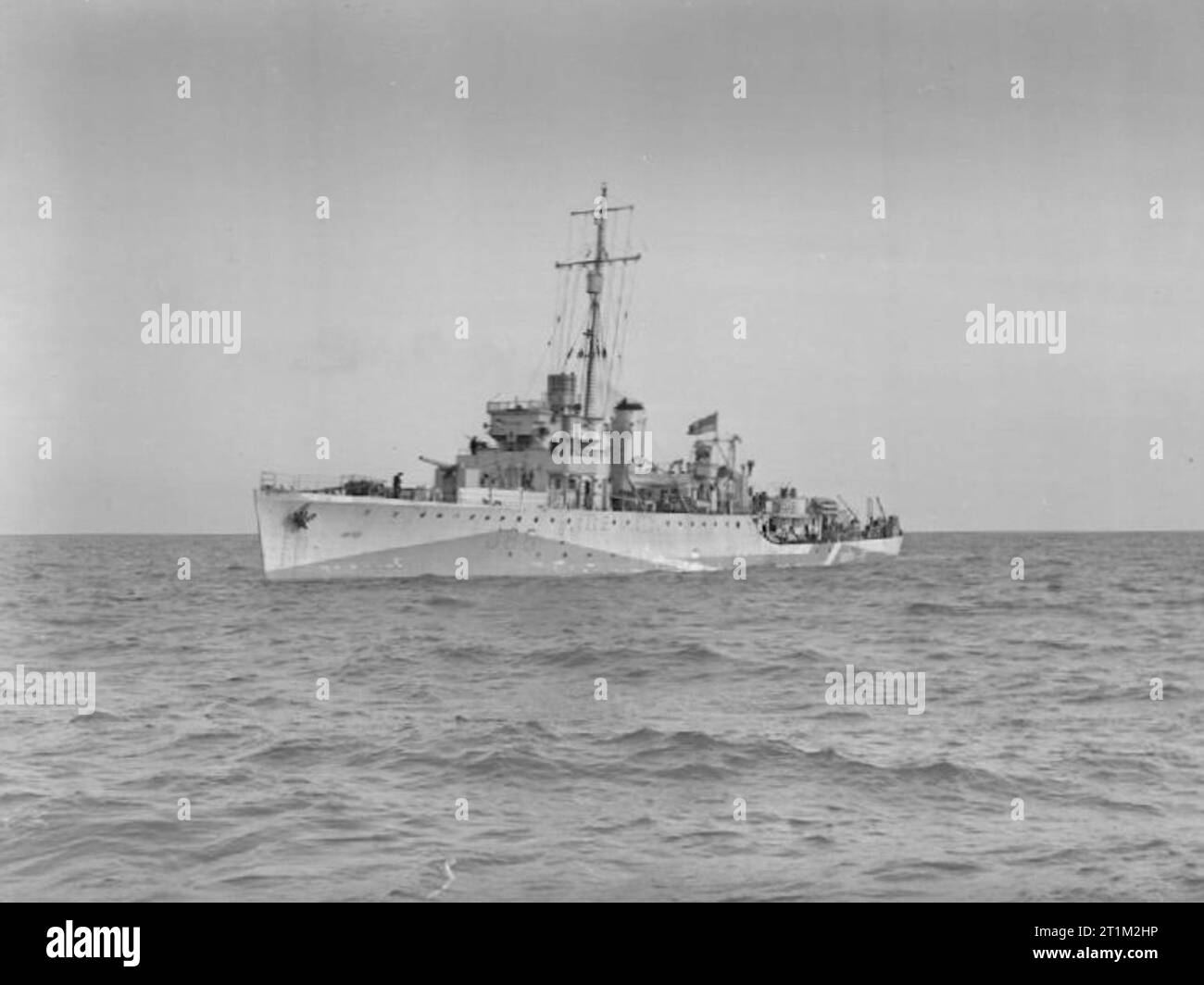 British Halcyon class minesweeper HMS Salamander Stock Photo - Alamy