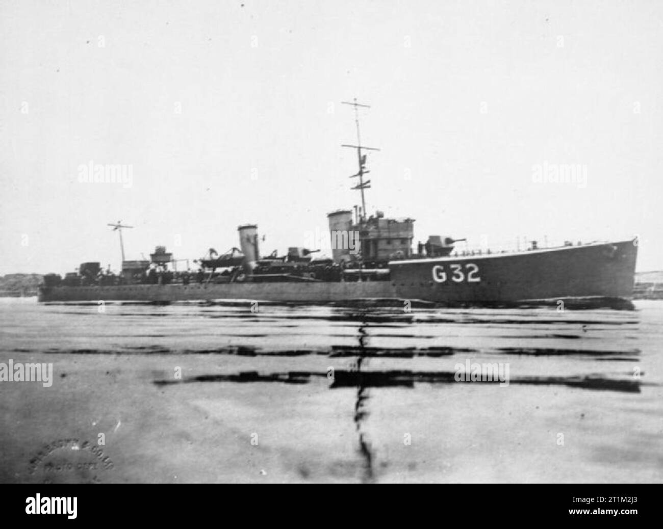 British S class destroyer HMS Scythe Stock Photo - Alamy