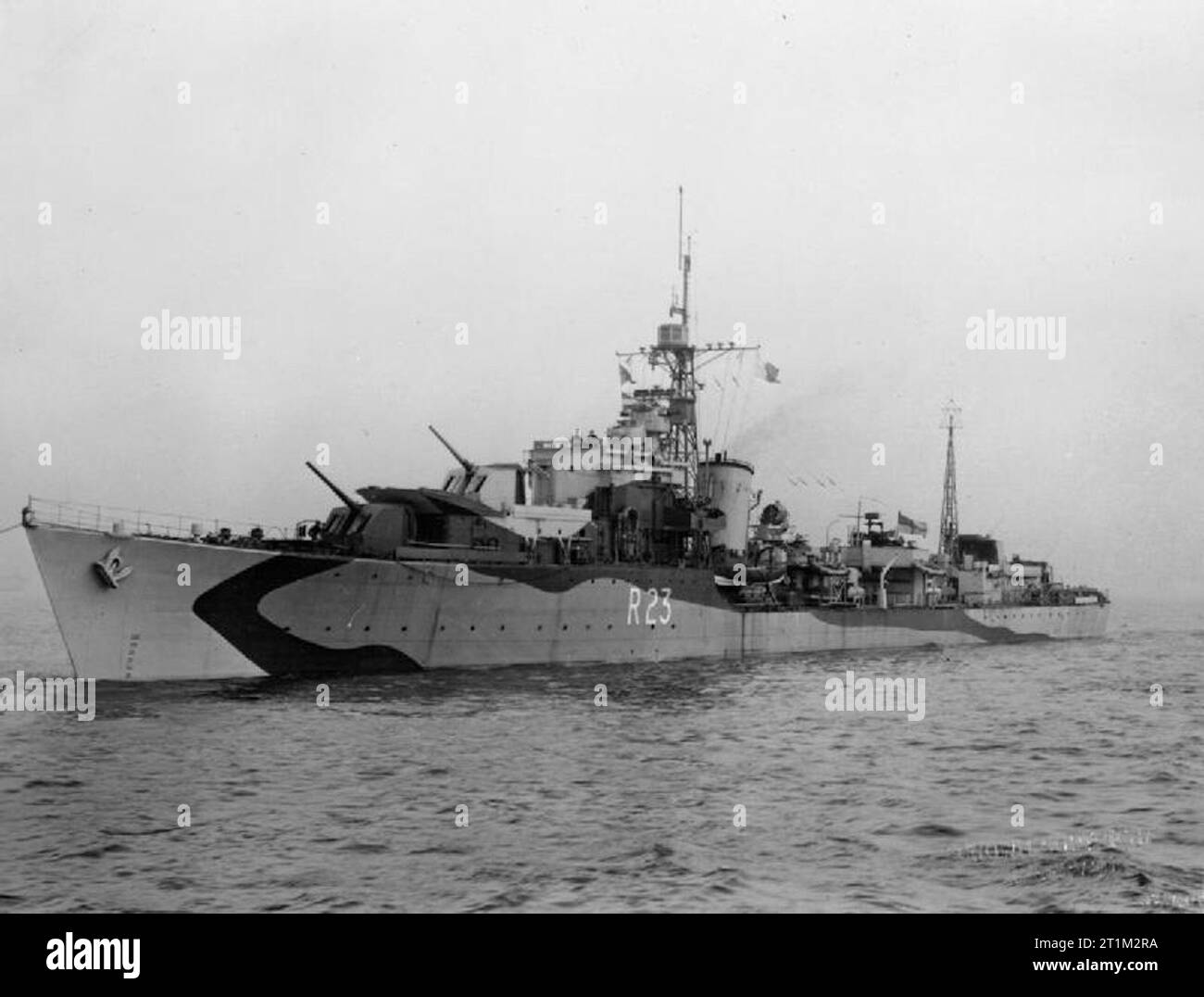British T class destroyer HMS Teazer Stock Photo - Alamy