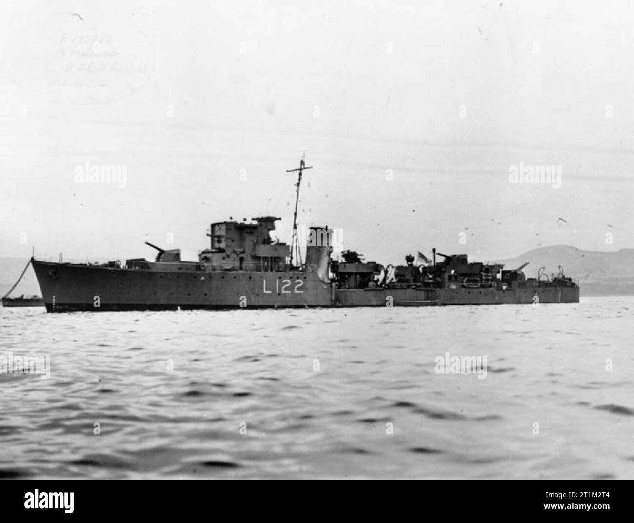 British Hunt class destroyer HMS Wheatland Stock Photo - Alamy