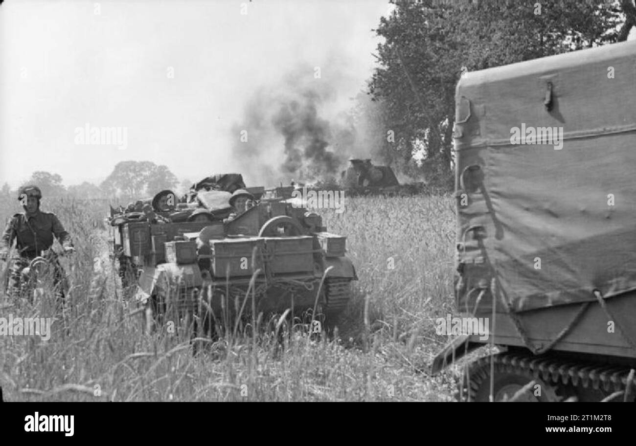The British Army in Normandy 1944 Carriers of the Queen's Regiment ...