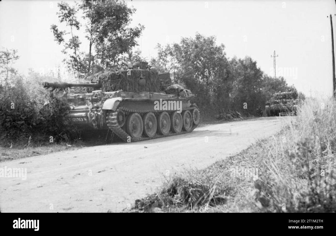 The British Army in Normandy 1944 Cromwell tanks engage the enemy ...