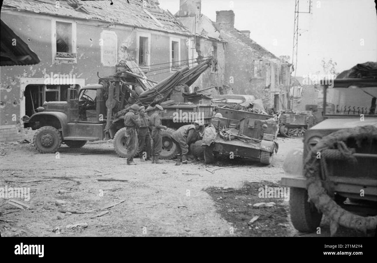 The British Army in Normandy 1944 REME troops with their Diamond T 969A ...