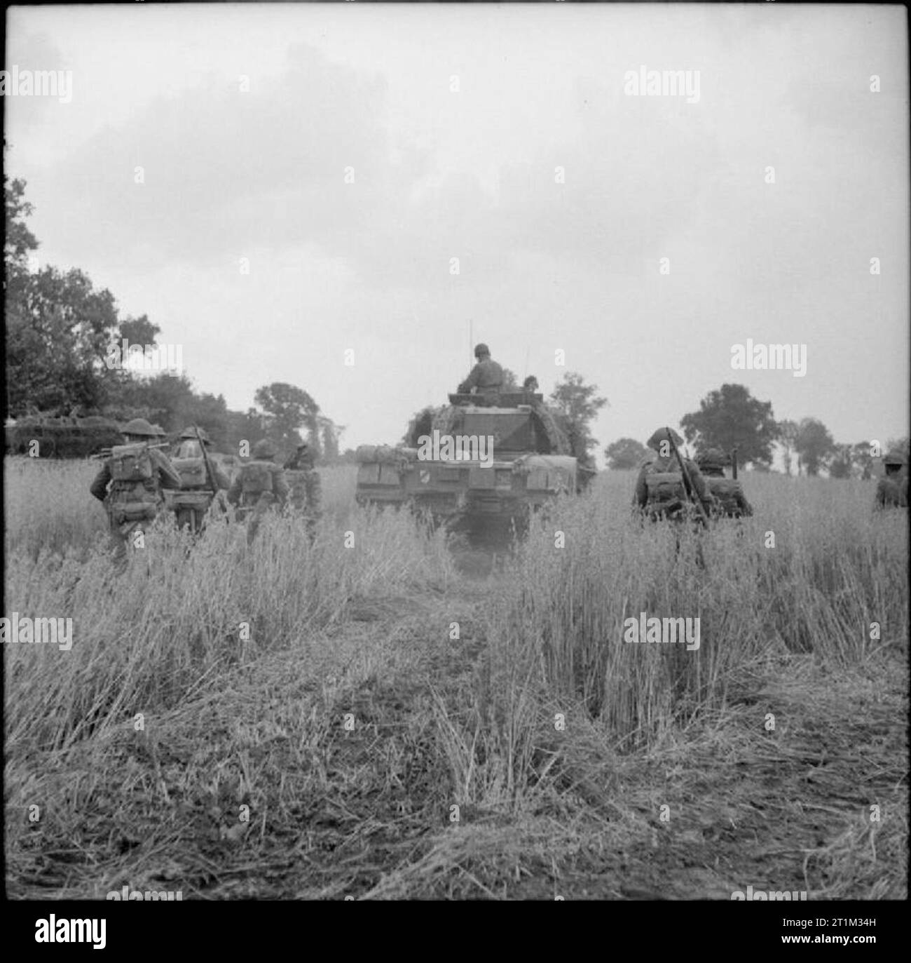 The British Army in Normandy 1944 Royal Scots Fusiliers, supported by ...