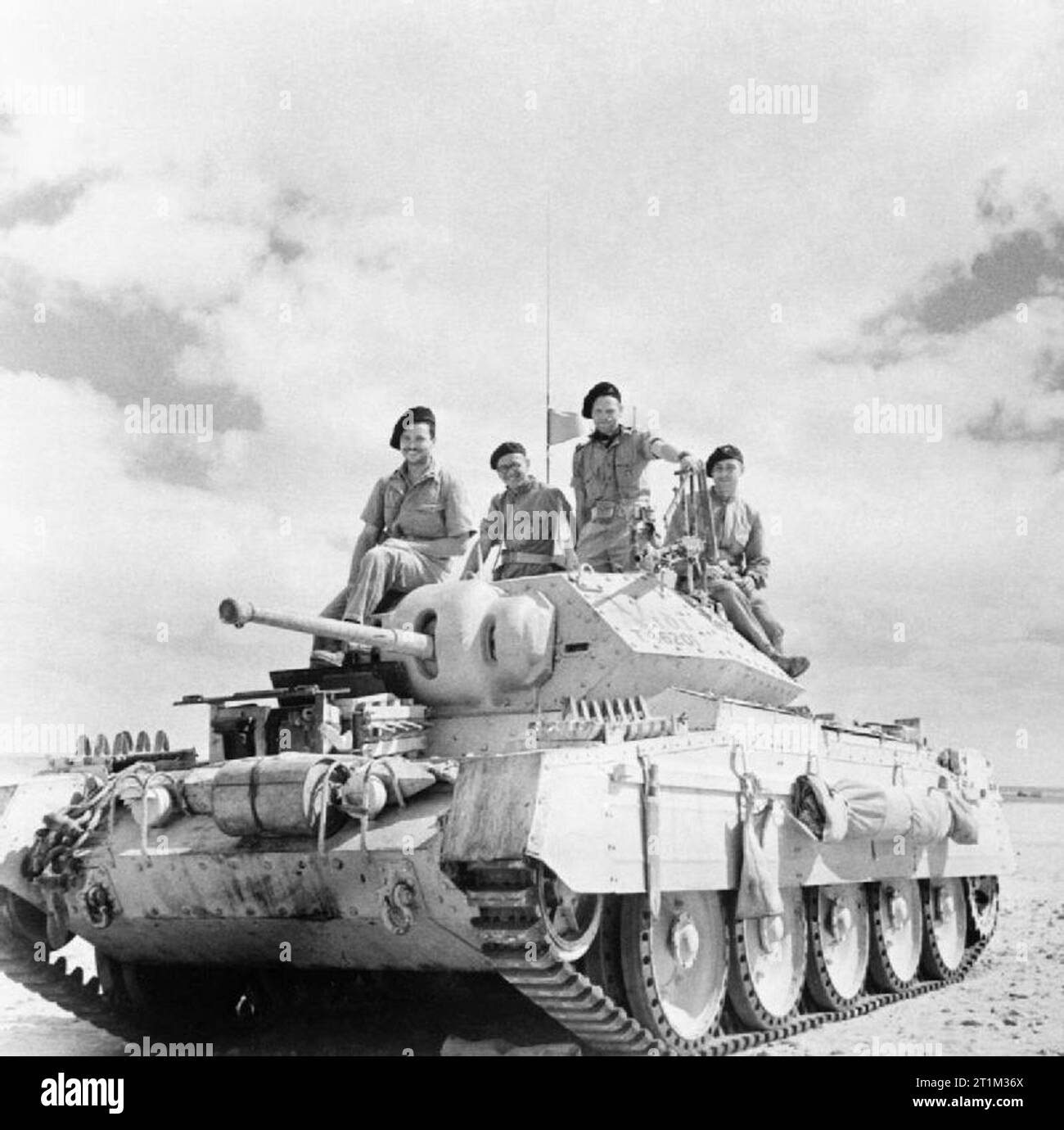 A Crusader tank of 4th Light Armoured Brigade in the Western Desert, 20 ...