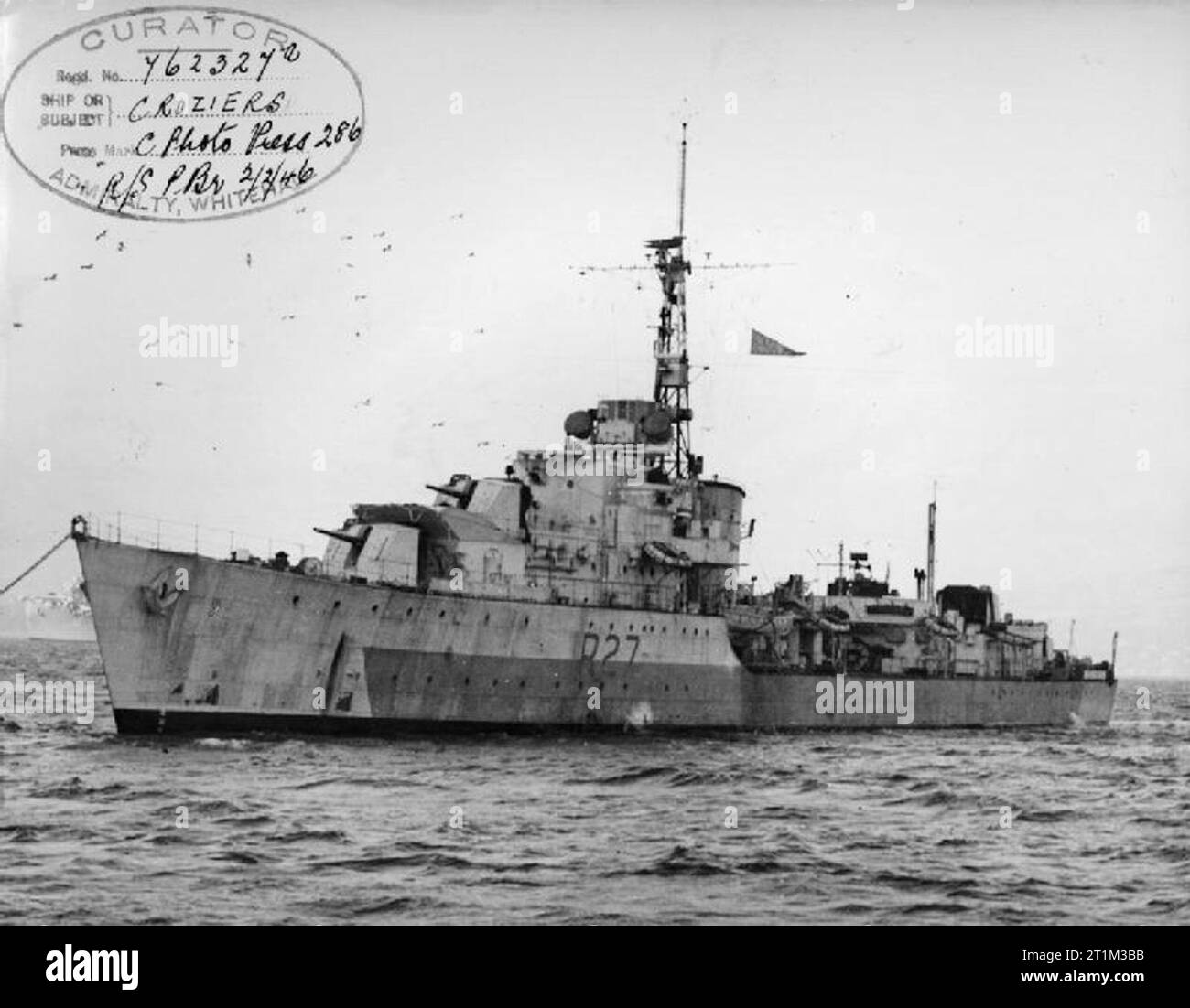 British C class destroyer HMS Croziers Stock Photo - Alamy