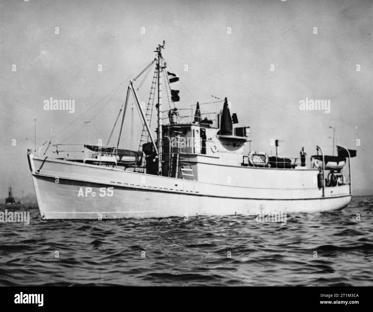Small Coastal Transport USS APc-55 on delivery to the Royal Navy ...
