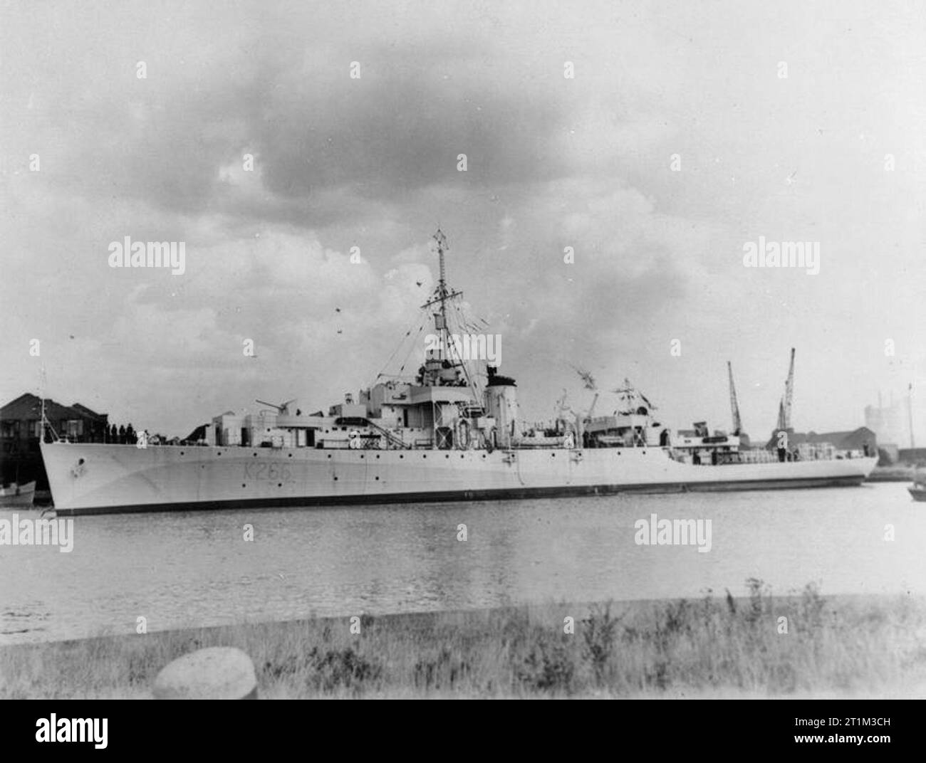 HMS Fal At anchor Stock Photo - Alamy