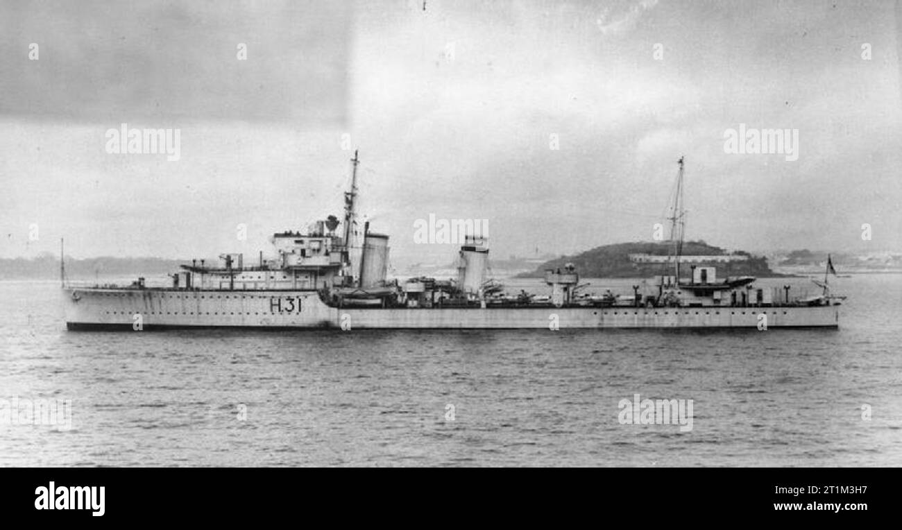 British G class destroyer HMS GriffinShe was transferred to the Royal ...