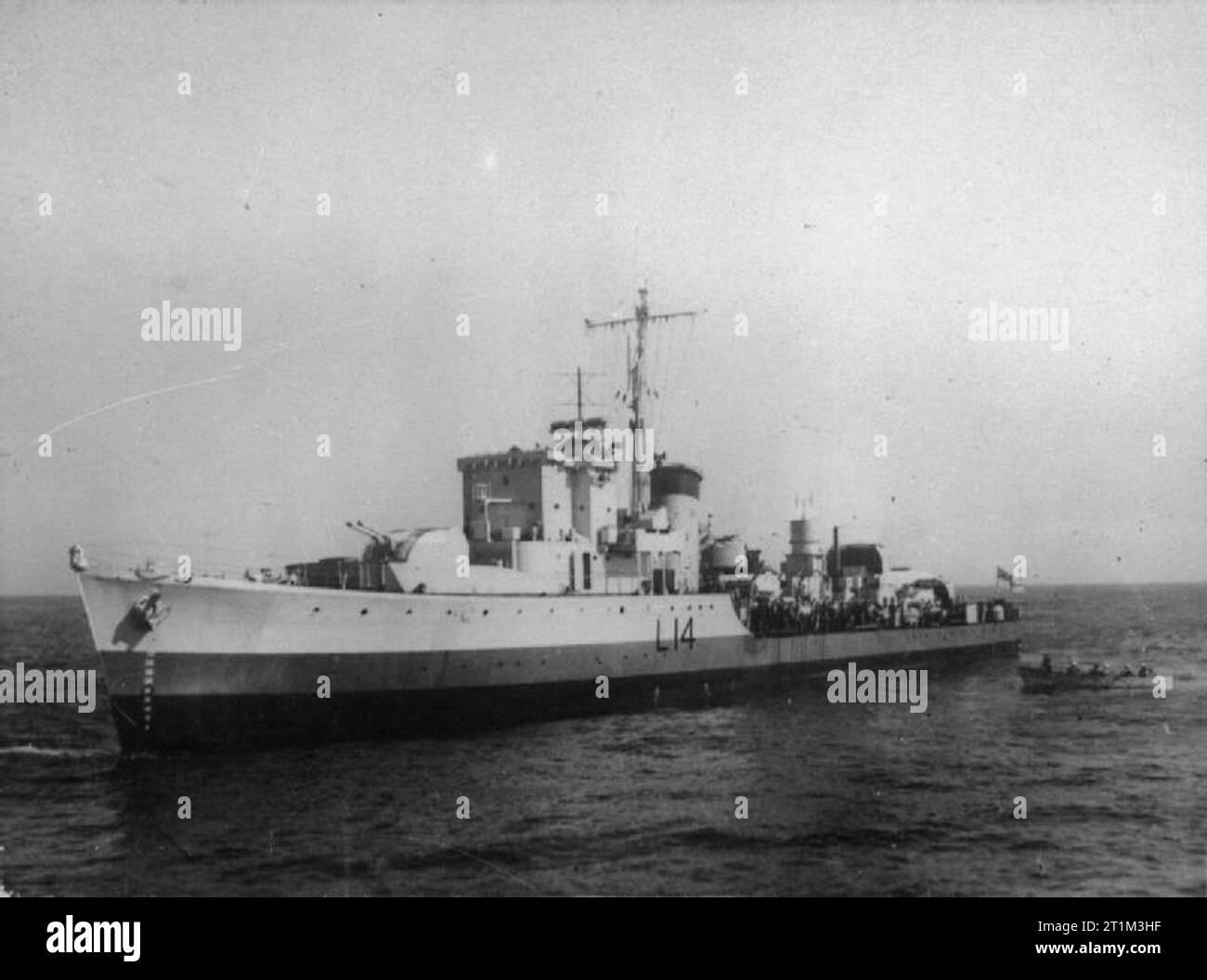 British Hunt class destroyer HMS Beaufort Stock Photo - Alamy