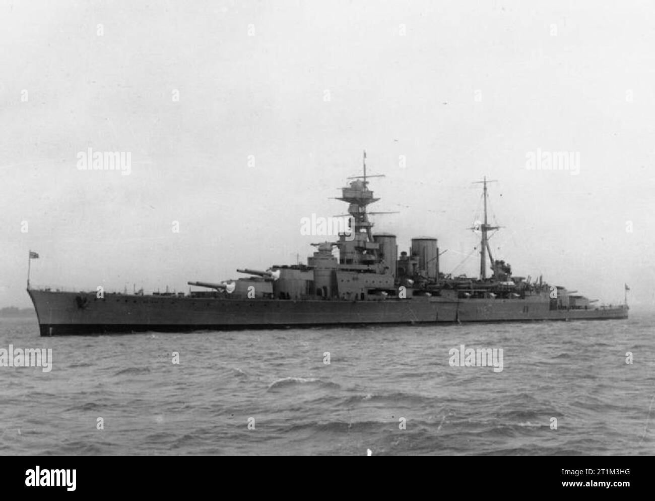 HMS Hood Underway Stock Photo - Alamy