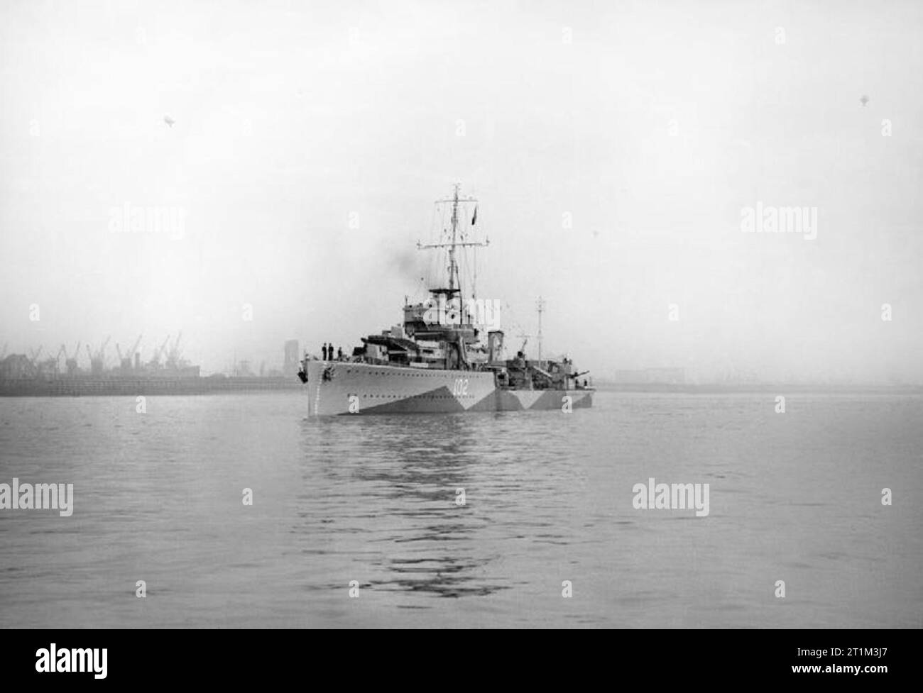 HMS INGLEFIELD, 9 November 1942. Underway Stock Photo - Alamy