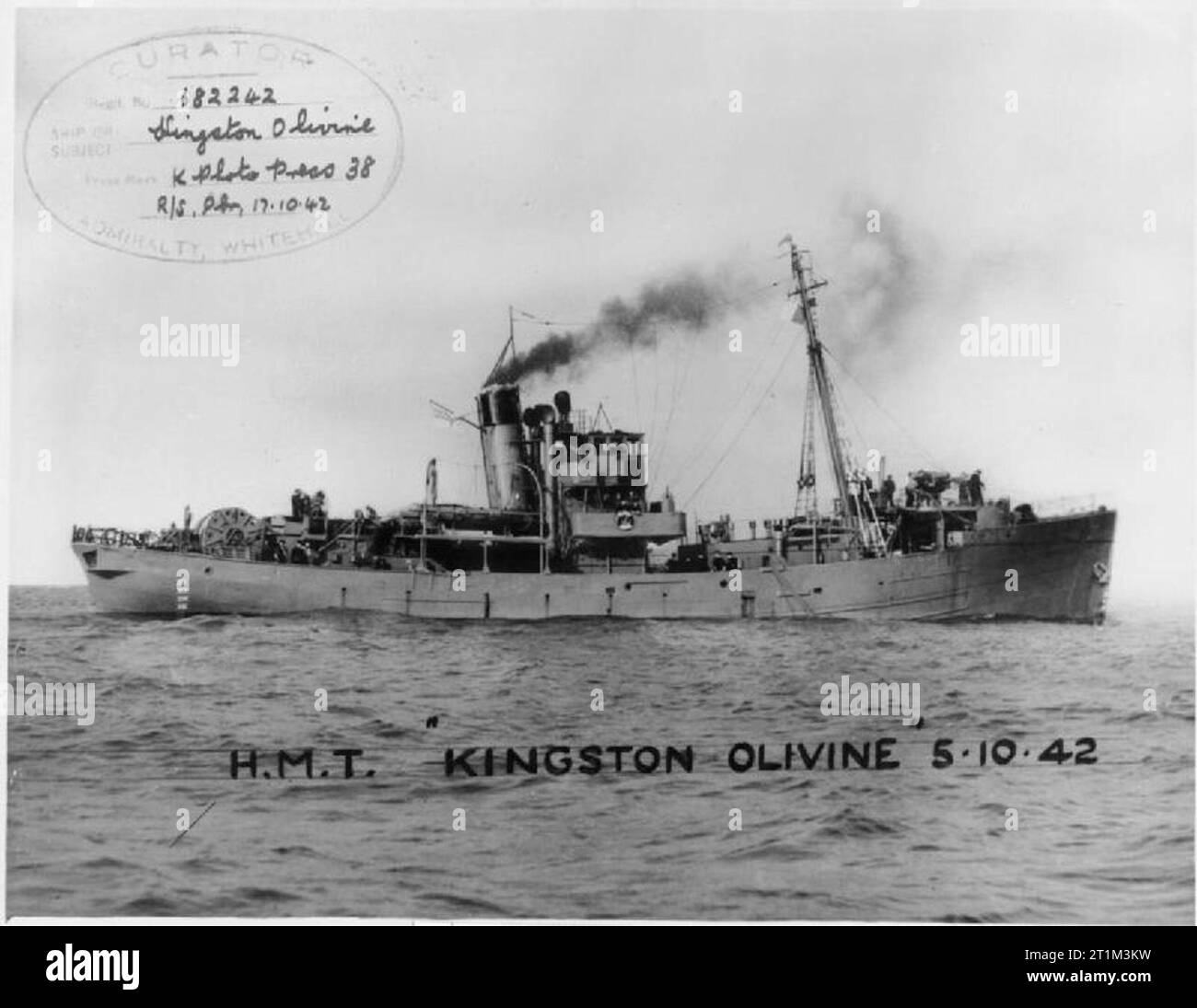 HMT Kingston Olivine Underway. Comment : for information on this ...