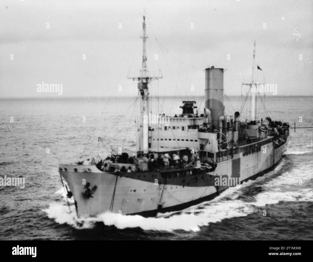 HMS Port Quebec Underway at sea Stock Photo - Alamy