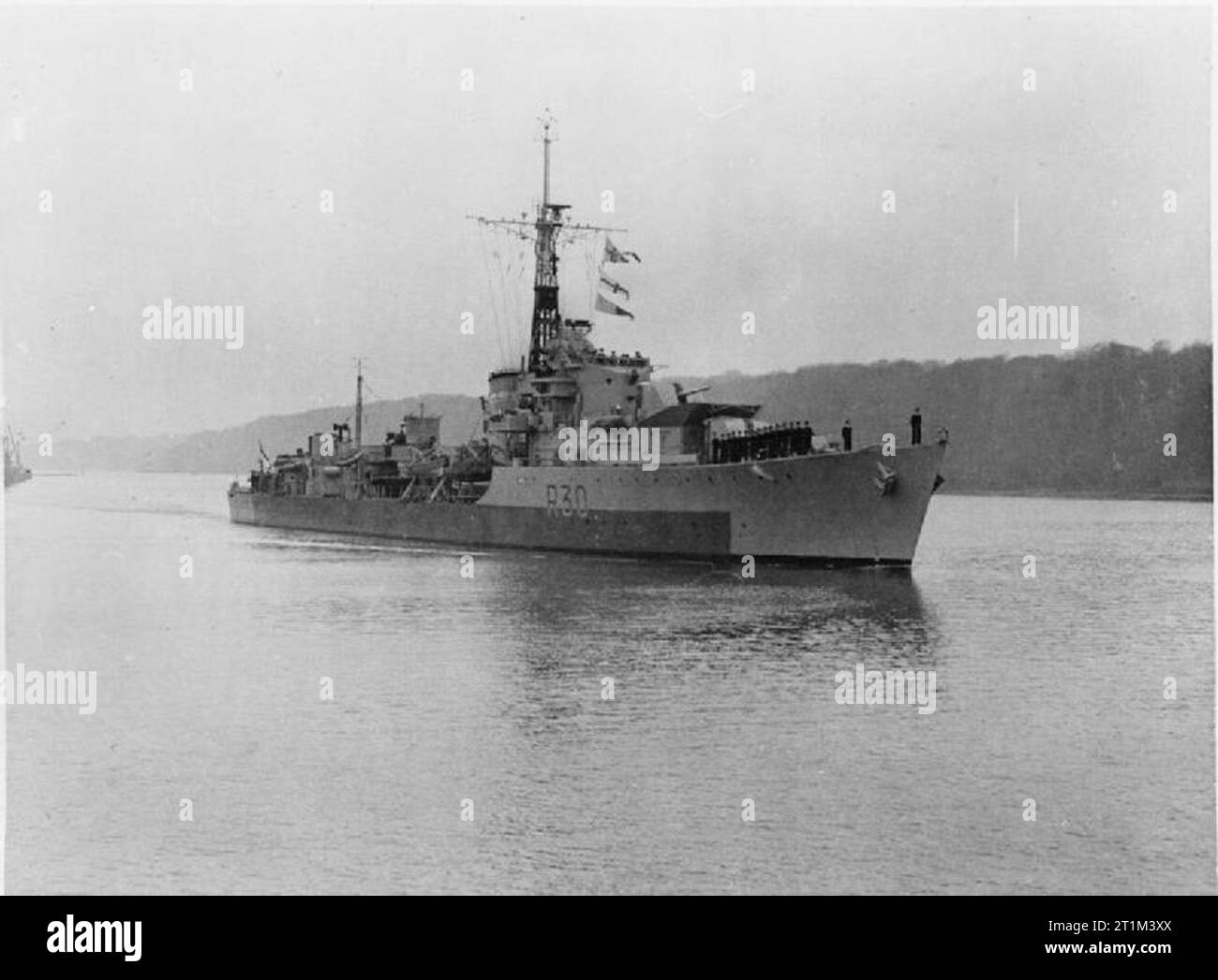 British C class destroyer HMS Carron Stock Photo - Alamy