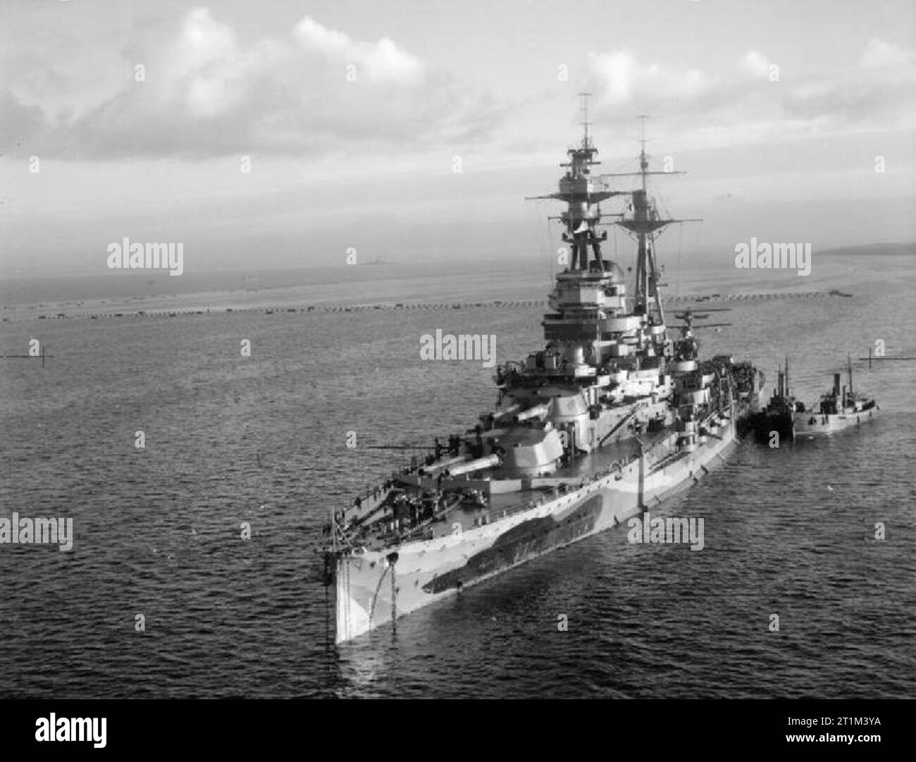 HMS Resolution At anchor Stock Photo - Alamy