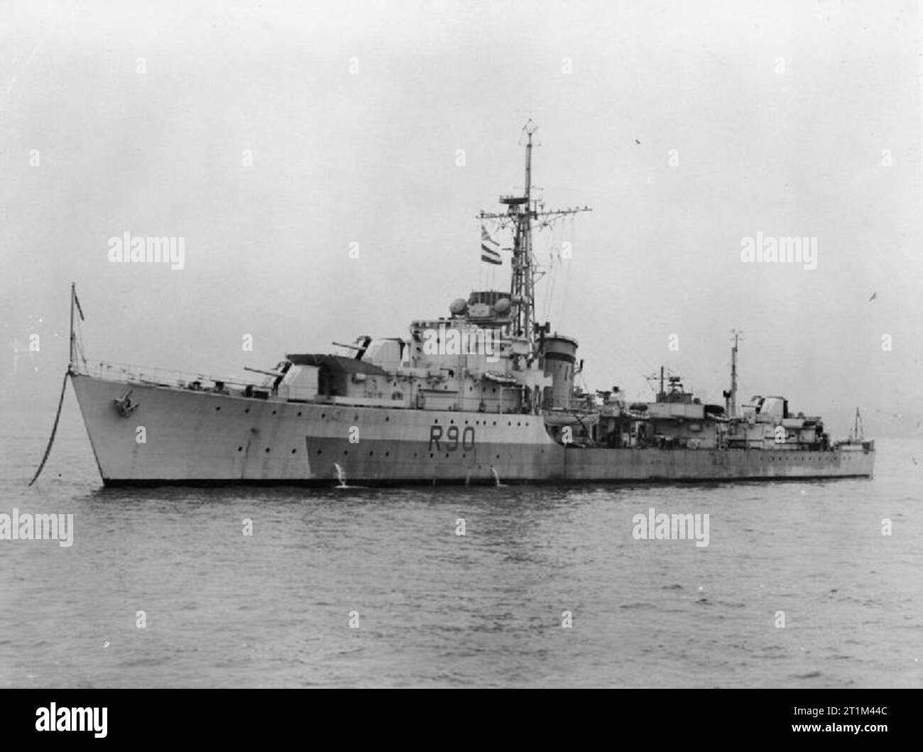 British C class destroyer HMS Cheviot, on completion Stock Photo - Alamy