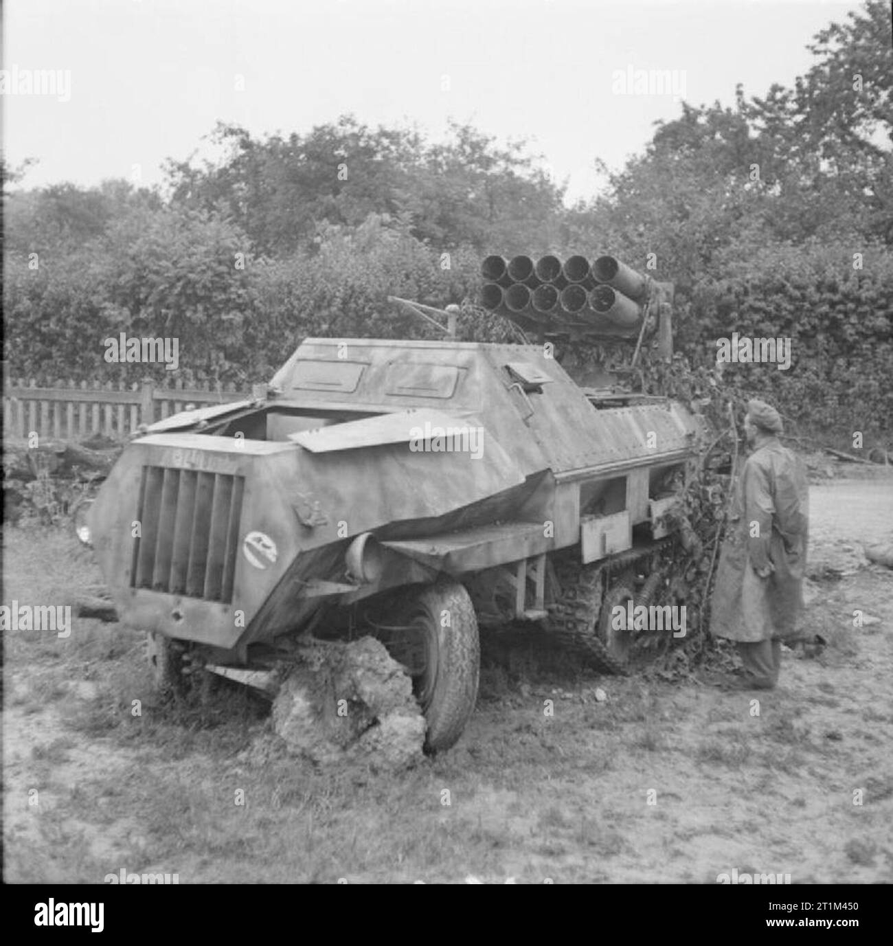 The British Army in Normandy 1944 A British soldier examines an ...
