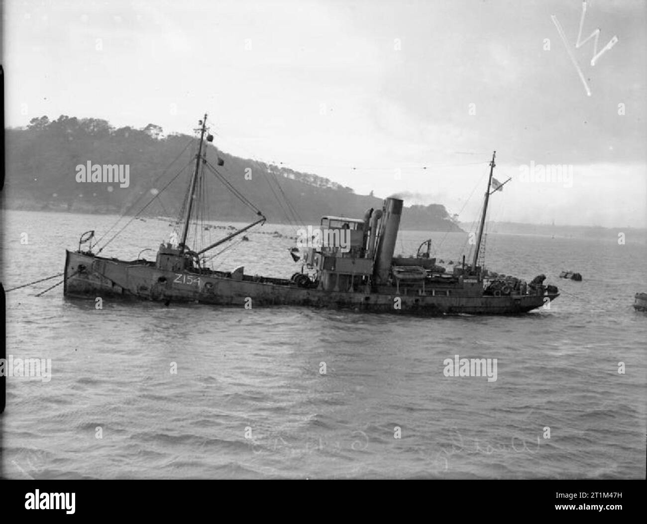 HMS Westlyn At anchor Stock Photo - Alamy