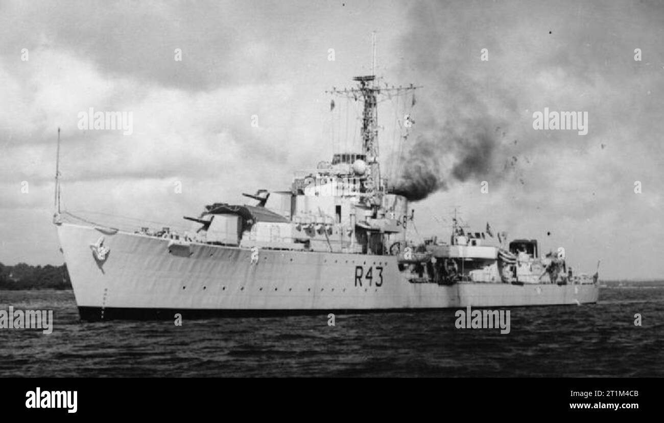 British C class destroyer HMS Comus Stock Photo - Alamy