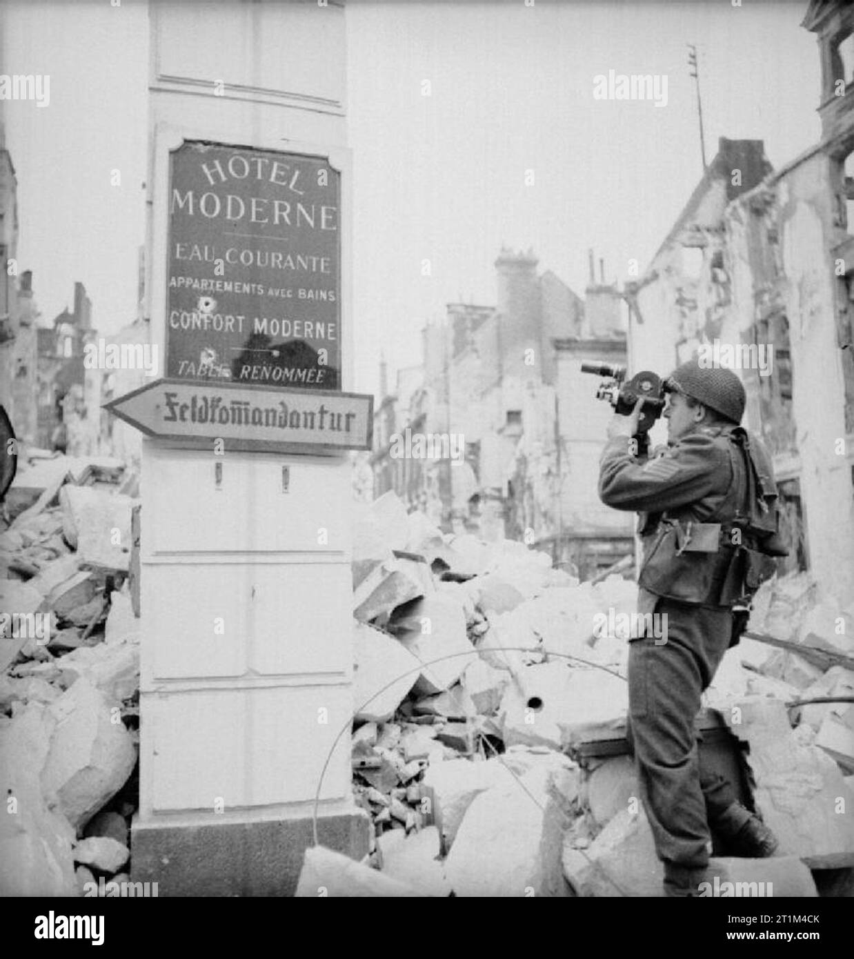The British Army in Normandy, July 1944 Cameramen in uniform: AFPU ...