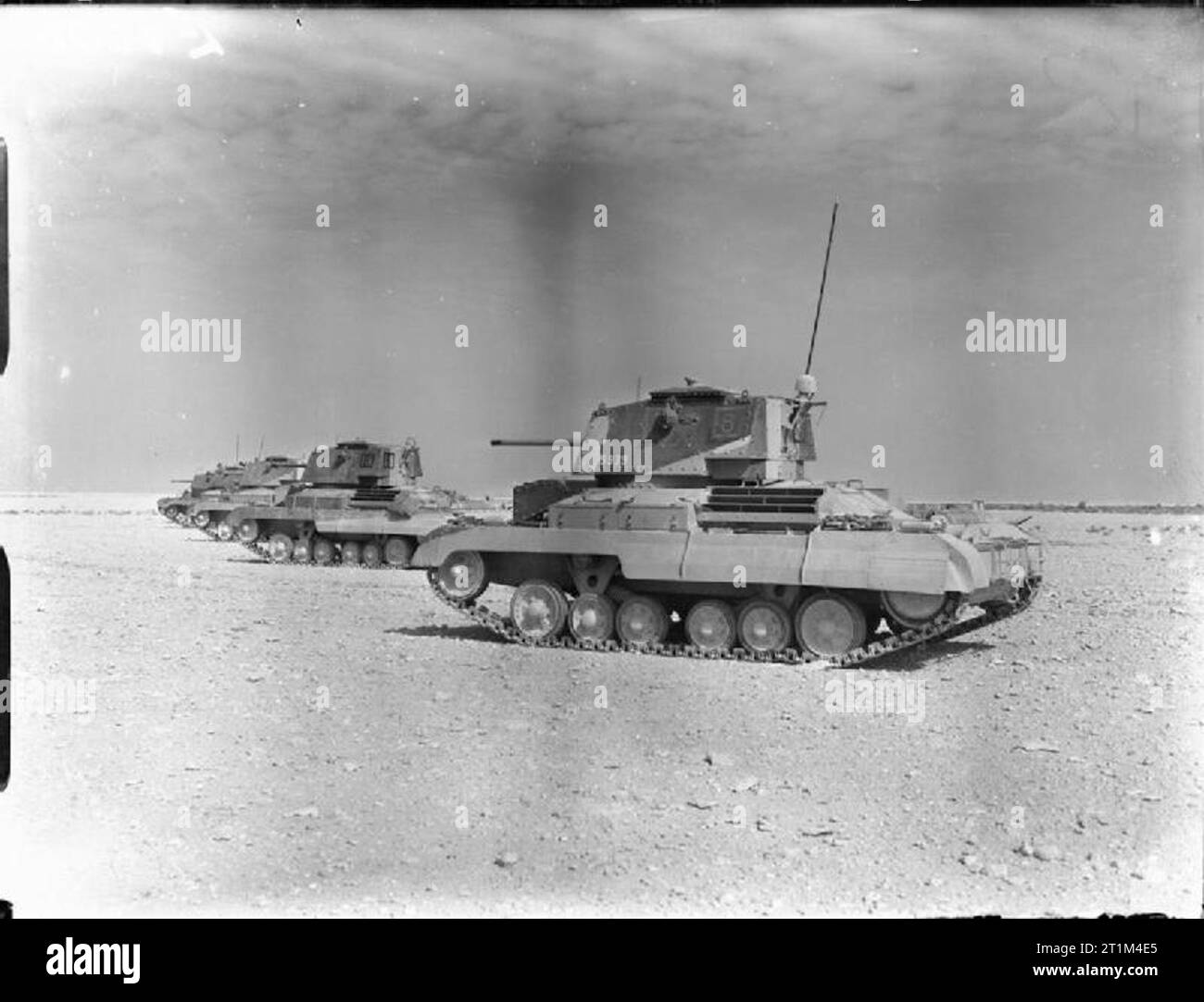 The British Army in North Africa 1940 A9 Cruiser tanks in the Western ...