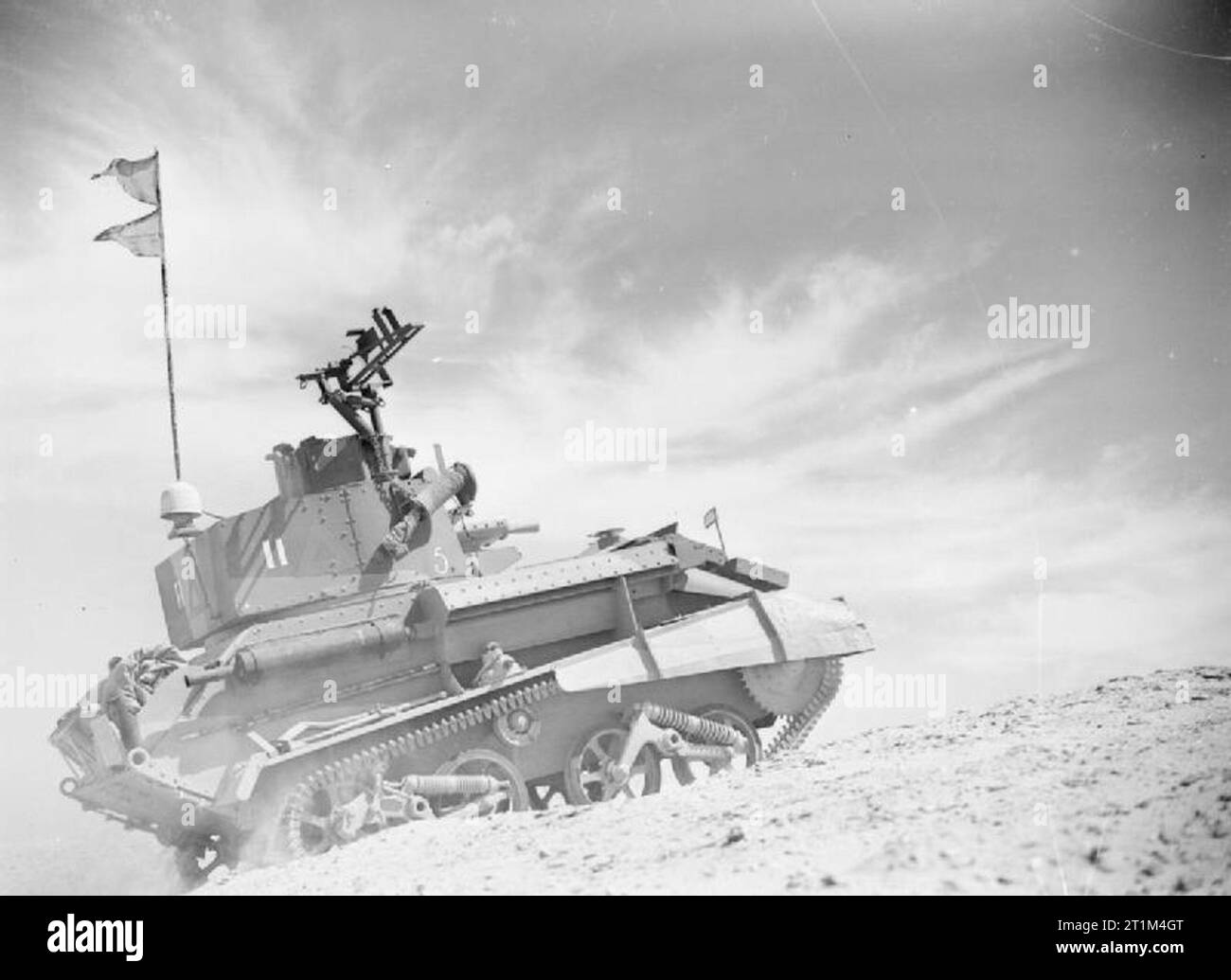 The British Army in North Africa 1940 Light Tank Mk VI of 8th Hussars ...
