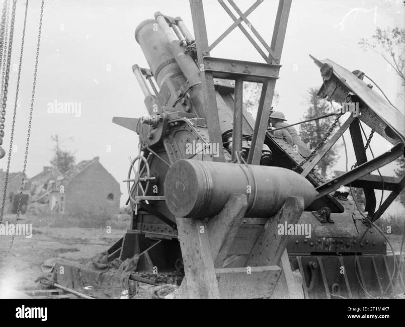 BL 15 inch howitzer Battle of Langemarck 1917 Stock Photo - Alamy