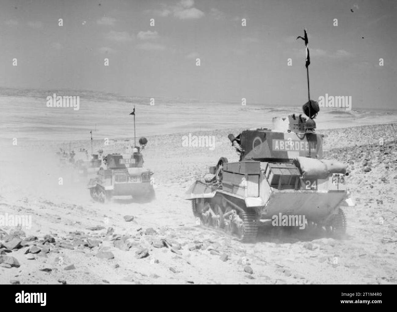 The British Army in North Africa 1940 MK VIB Light Tanks of 7th ...