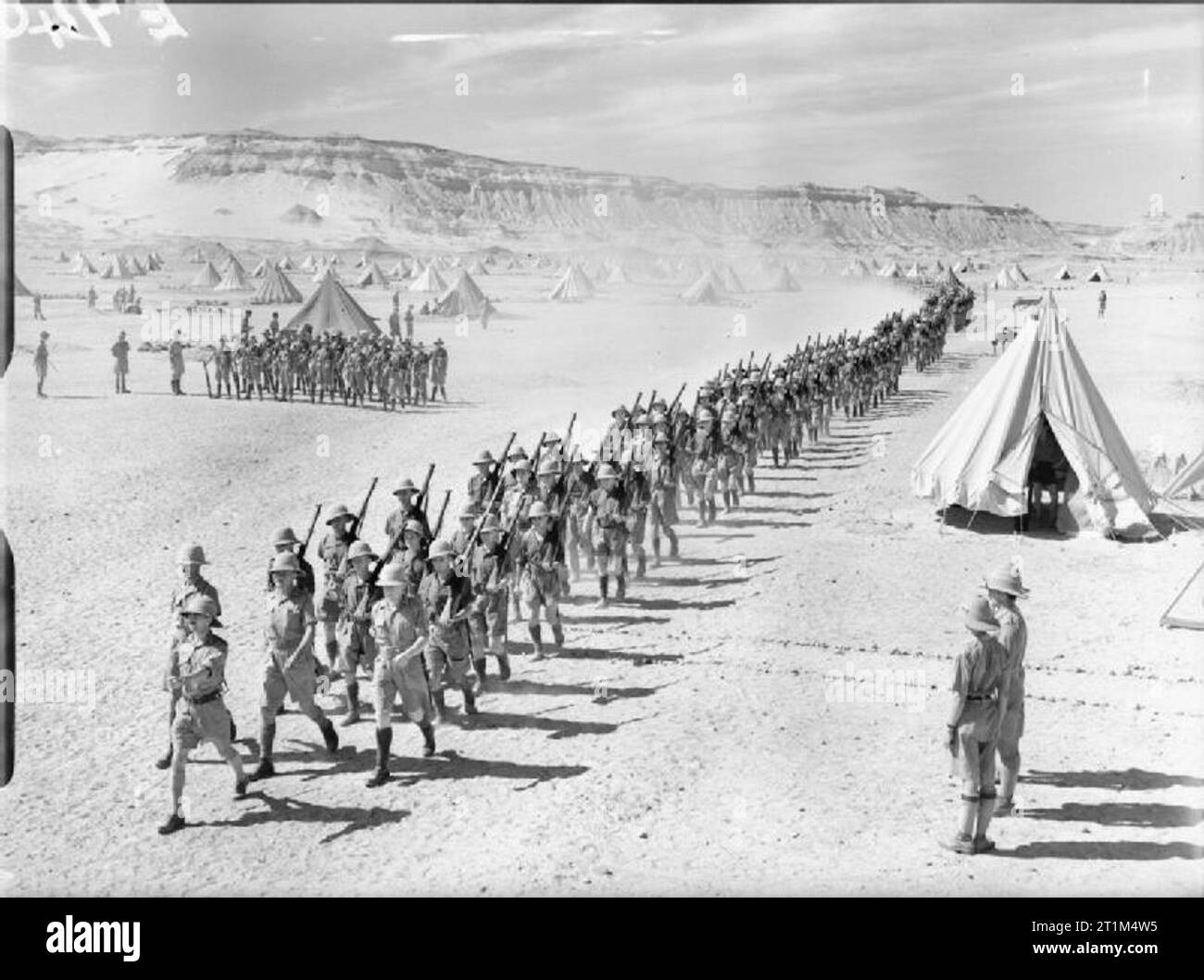 The British Army in North Africa 1940 A detachment of newly arrived ...