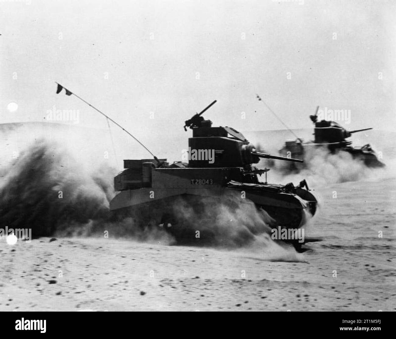 The British Army in North Africa 1941 The 8th Hussars testing their new ...