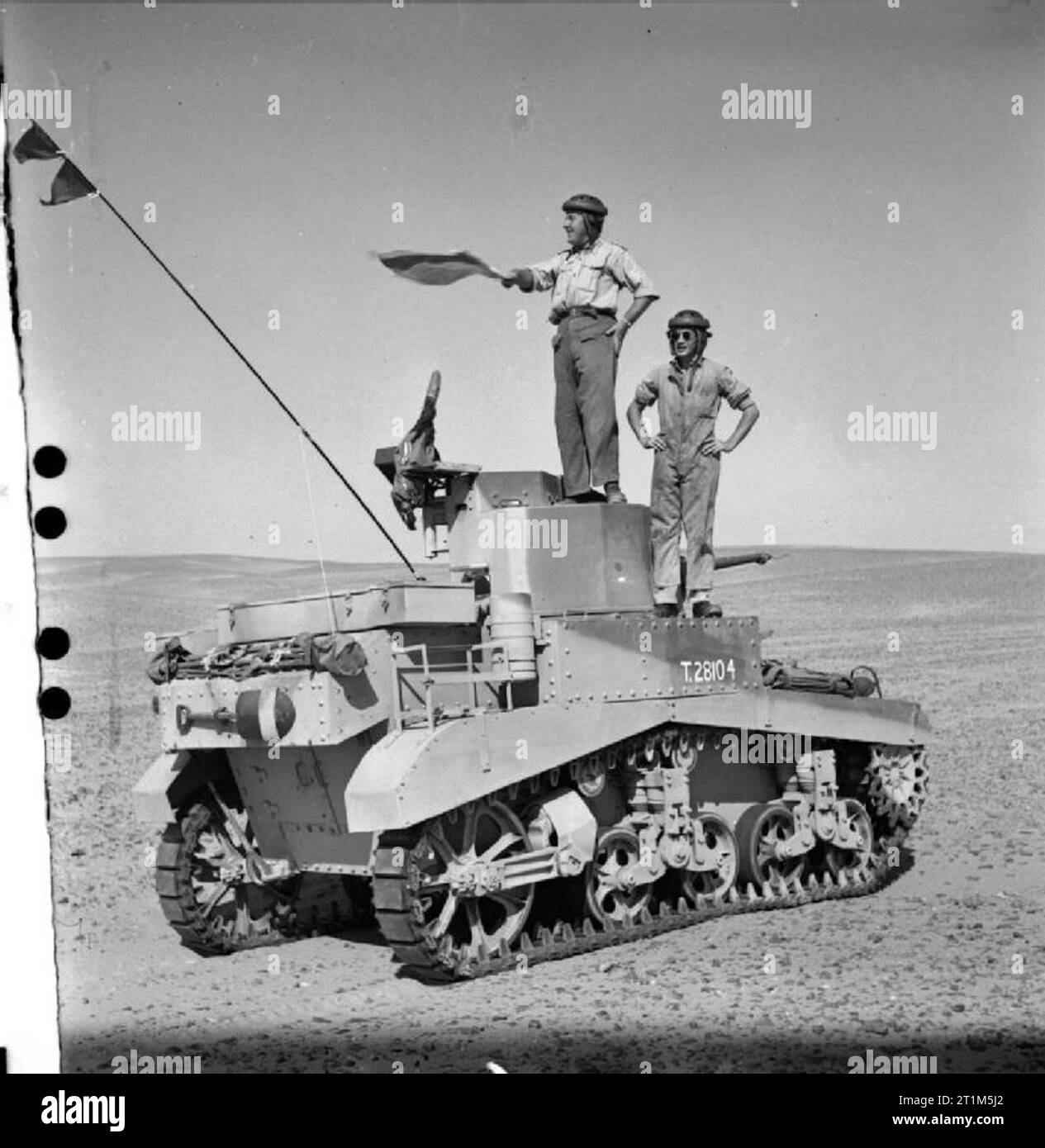 The British Army in North Africa 1941 The 8th Hussars testing their new ...