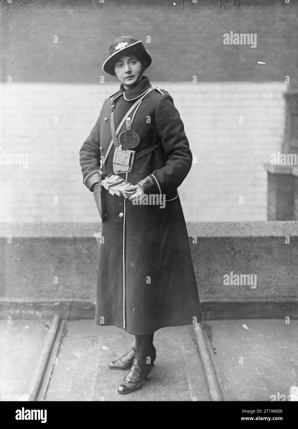 Ministry of Information First World War Official Collection Type of uniform worn by Conductress ...