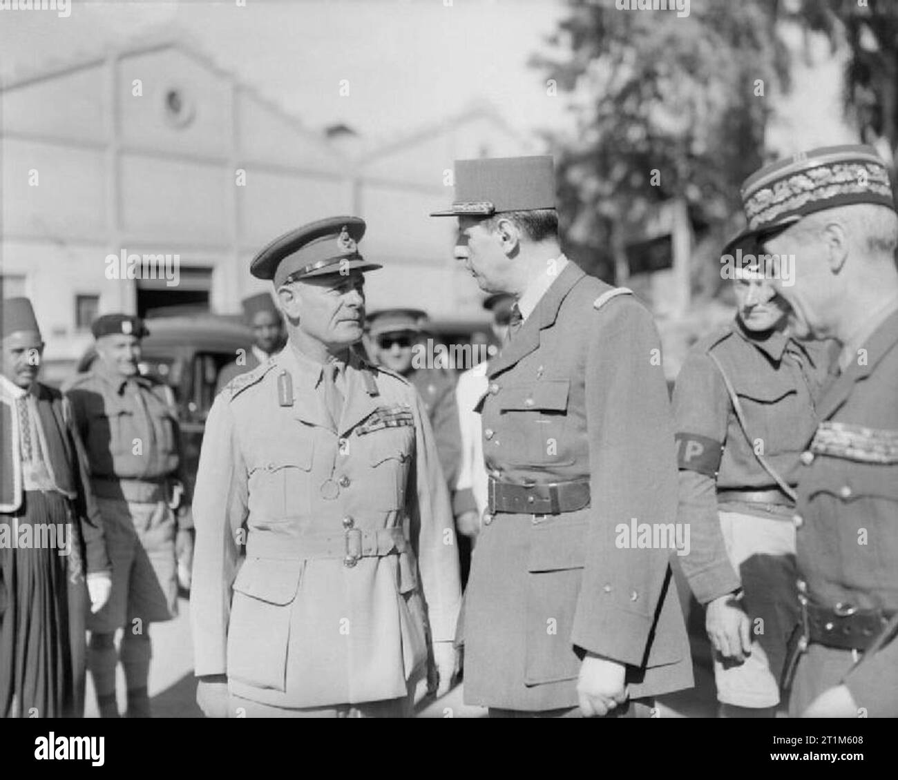 General Charles de Gaulle with General Sir Archibald Wavell in Cairo, 1 ...